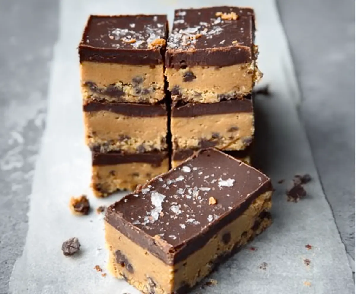 Easy Healthy No Bake Cookie Dough Bars